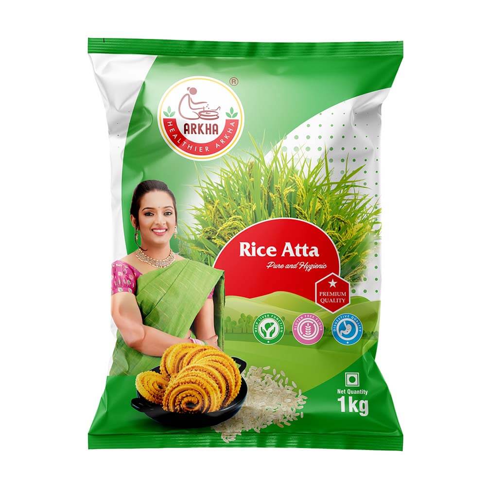 Arkha Rice Atta 1Kg (Bag of 25) - Shri Krishna Industries Hubli