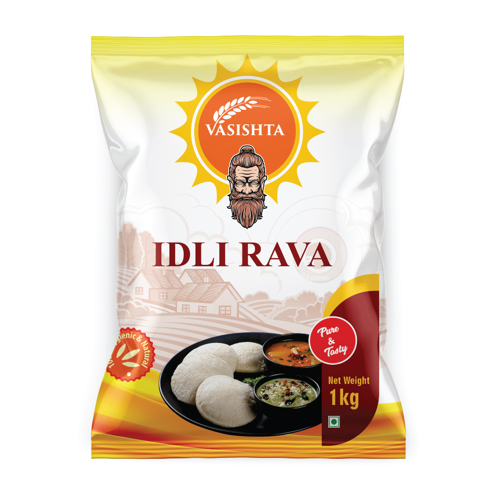Vasishta Idli Rava 1Kg (Bag of 20) - Shri Krishna Industries Hubli