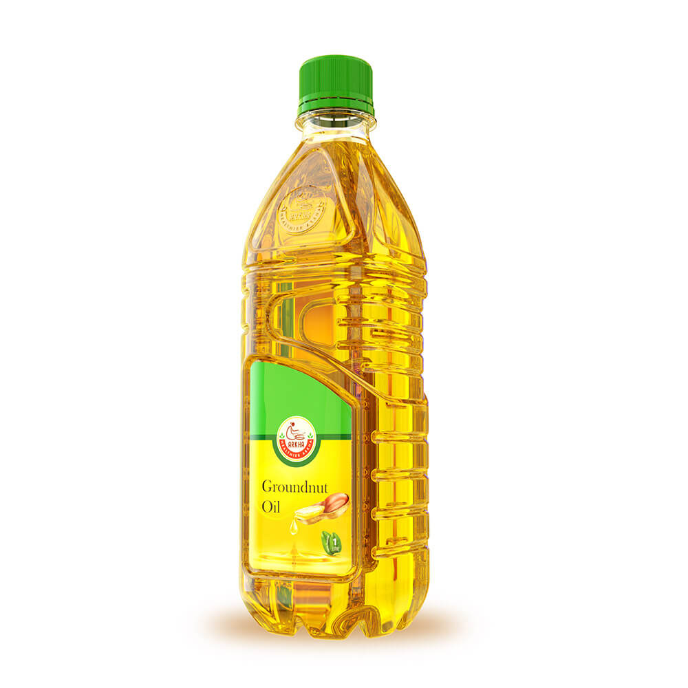 Arkha Groundnut Oil 1 ltr (Box of 24) - Shri Krishna Industries Hubli