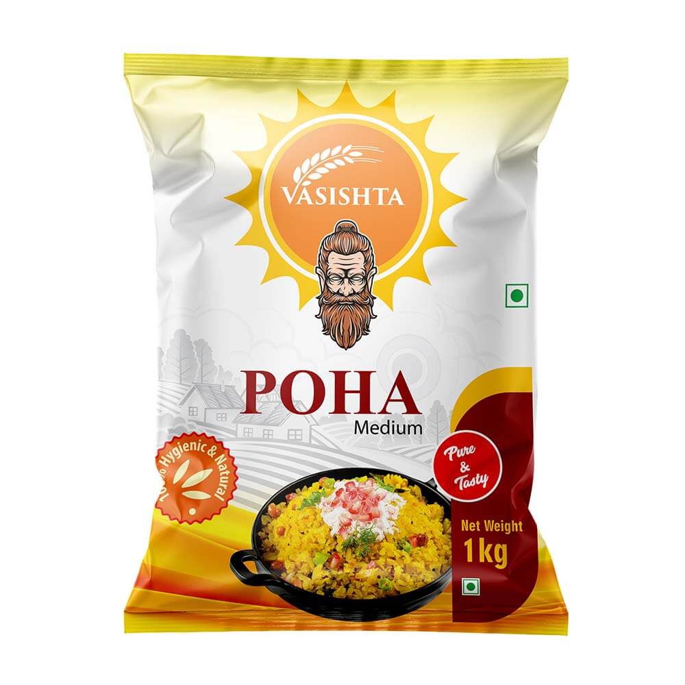 Vasishta Vasishta Poha 1kg (Bag of 25) - Shri Krishna Industries Hubli